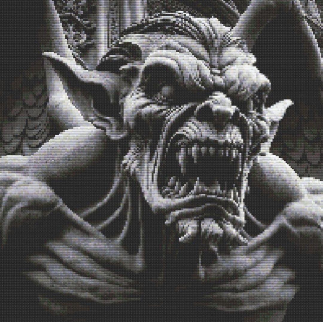 Gargoyle - Cross Stitch Pattern, PDF Instant Download, X Stitch Pattern ...