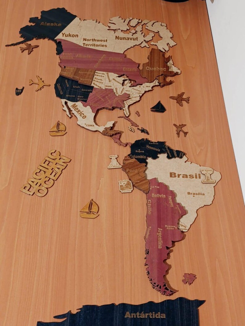 Full Layered World Map. High Relief World Map. .svg .ai .pdf .dxf ...