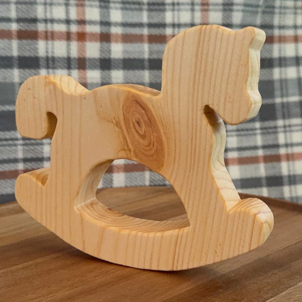 Handmade Wooden Rocking Horse - Etsy