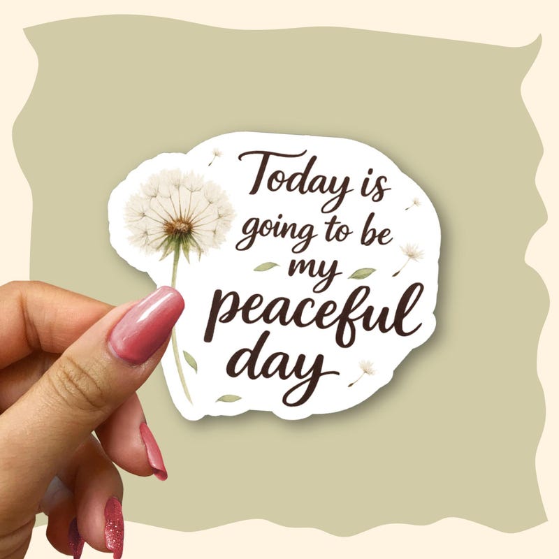 Today Will Be My Peaceful Day - Etsy