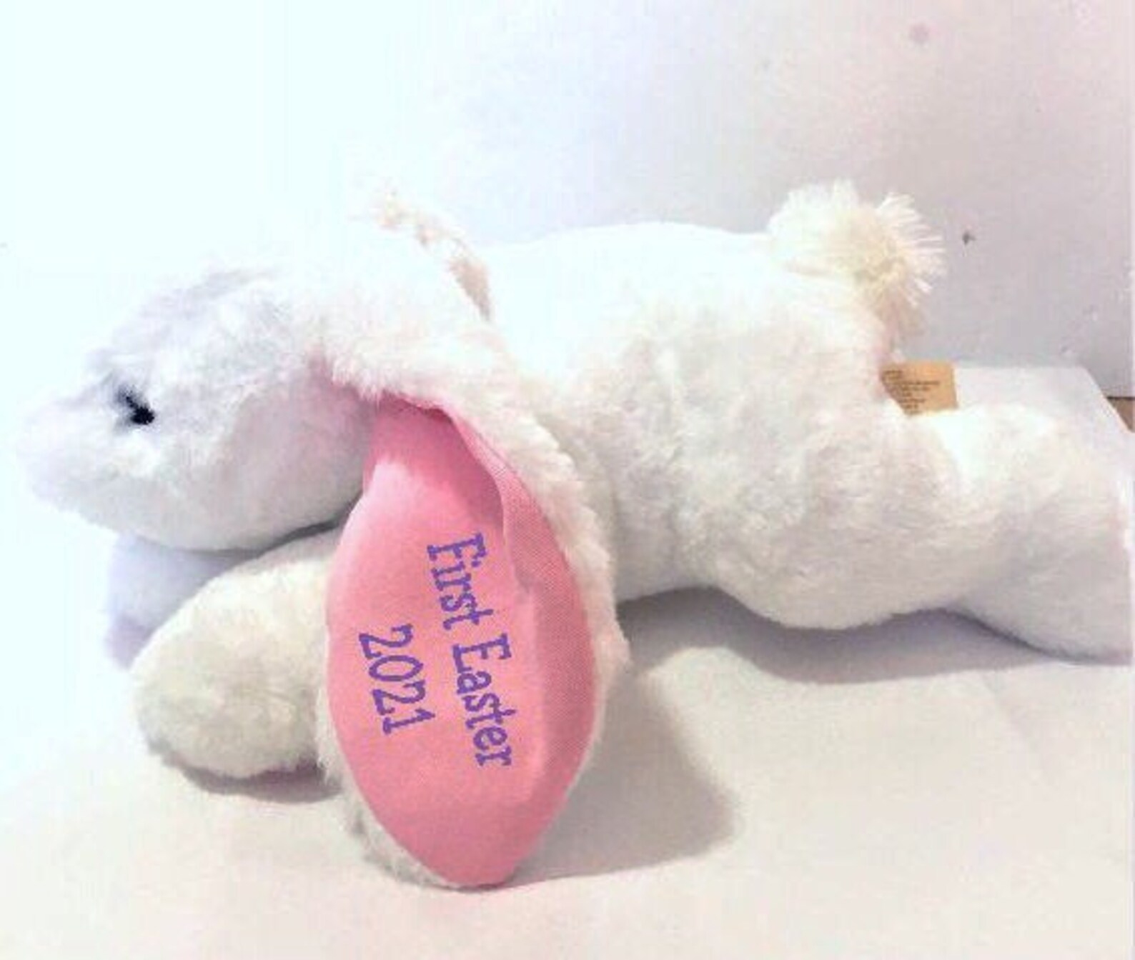 Easter Bunny Personalized Easter Soft Plushie Easter Basket - Etsy