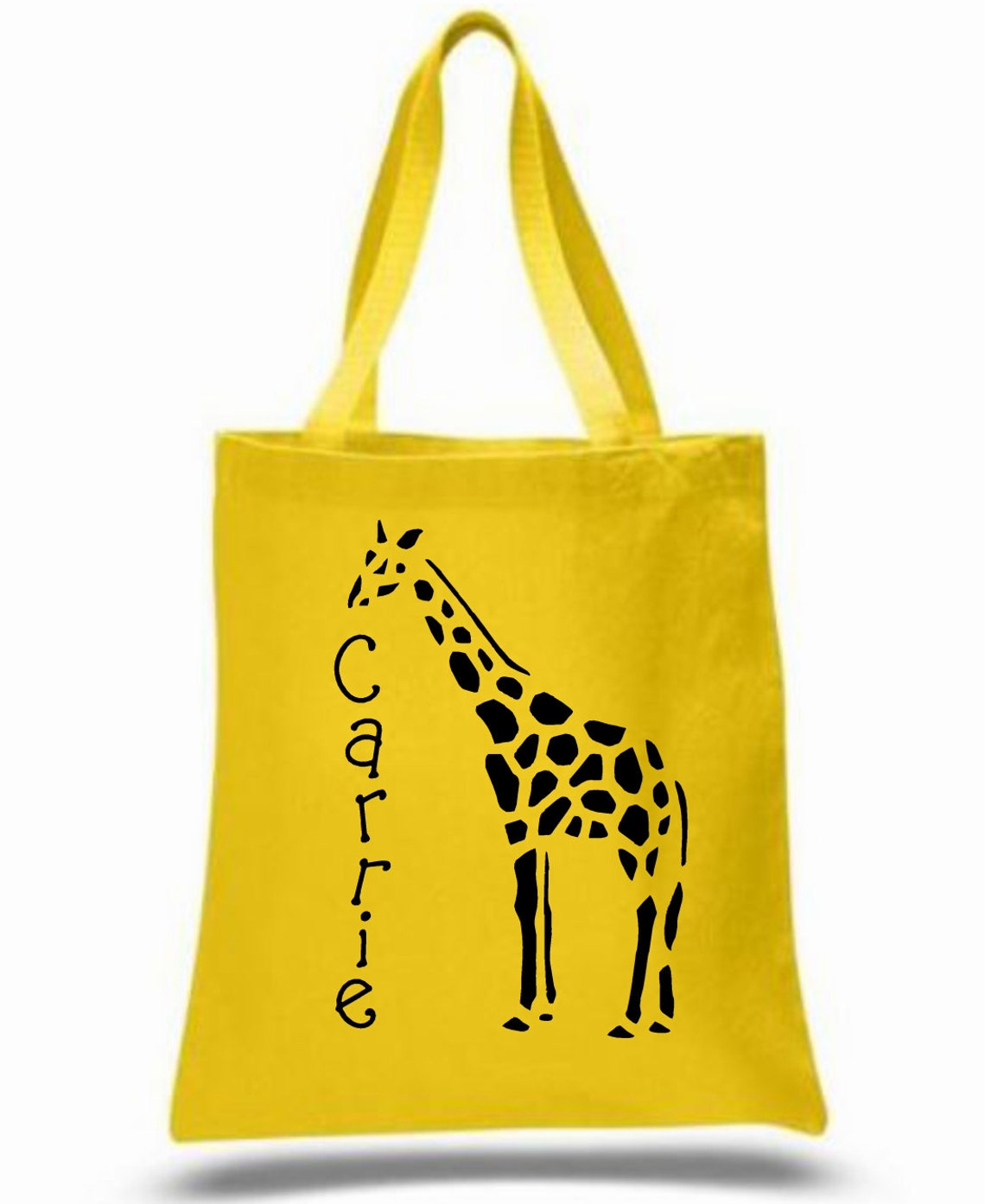 Giraffe Tote Bag Book Bag Canvas Grocery Bag | Etsy