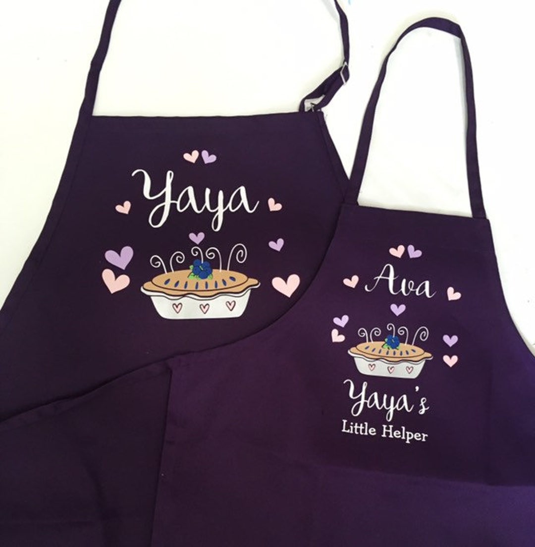 Mother Daughter Matching Aprons, Nana and Grandchild Apron, Pie Baking ...