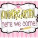 Kindergarten Digital Sign First Day of School Sign Preschool - Etsy