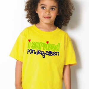 I Survived Kindergarten T-shirt, Kindergarten Graduation Shirt, End of ...