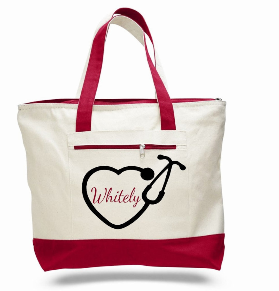 Nurse Bag, Nursing Tote, Personalized Nurse Bag, Pinning Ceremony Gift ...