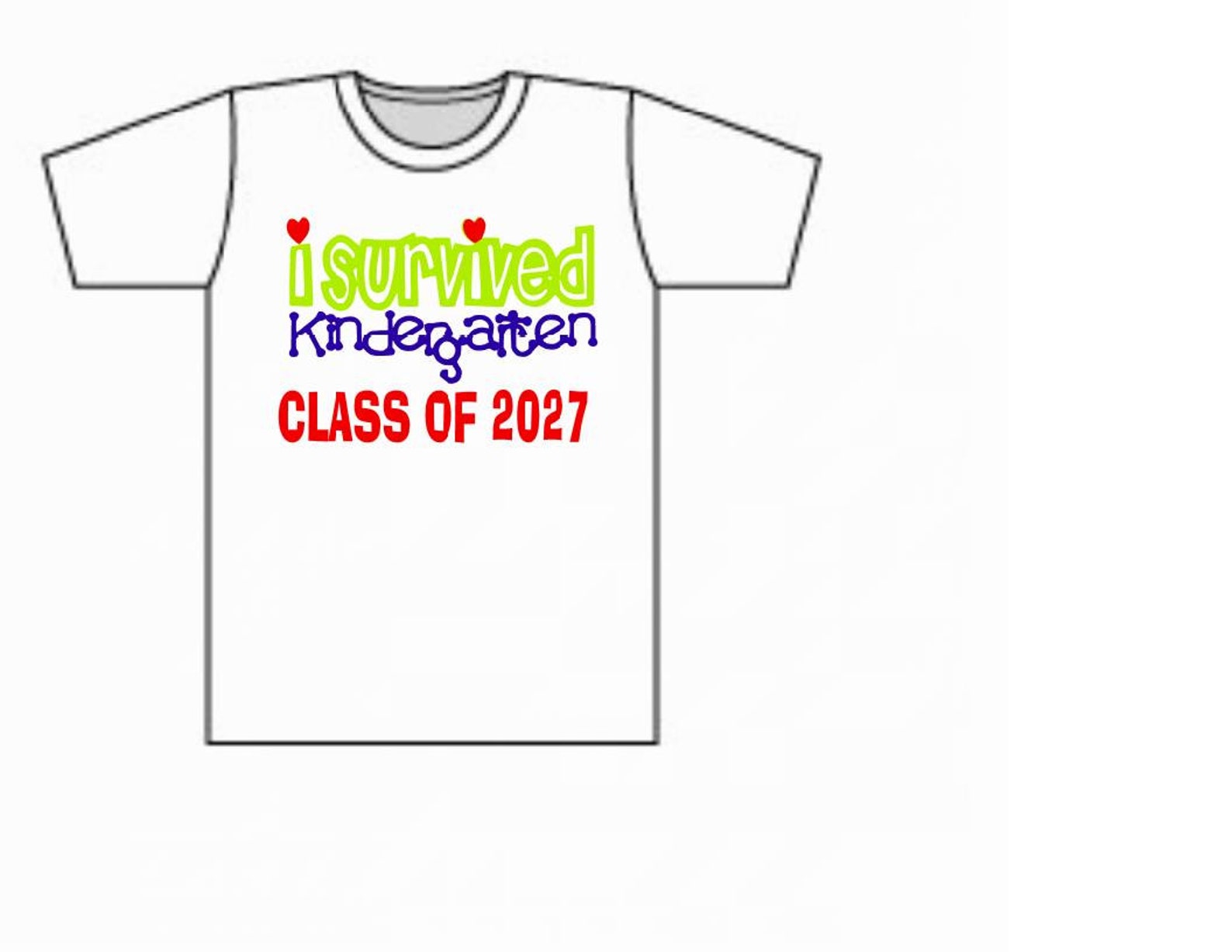 I Survived Kindergarten T-shirt Kindergarten Graduation - Etsy
