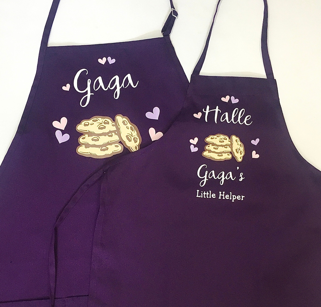 Matching Family Aprons, Grandma and Grandchild Apron Set, Cookie Aprons ...