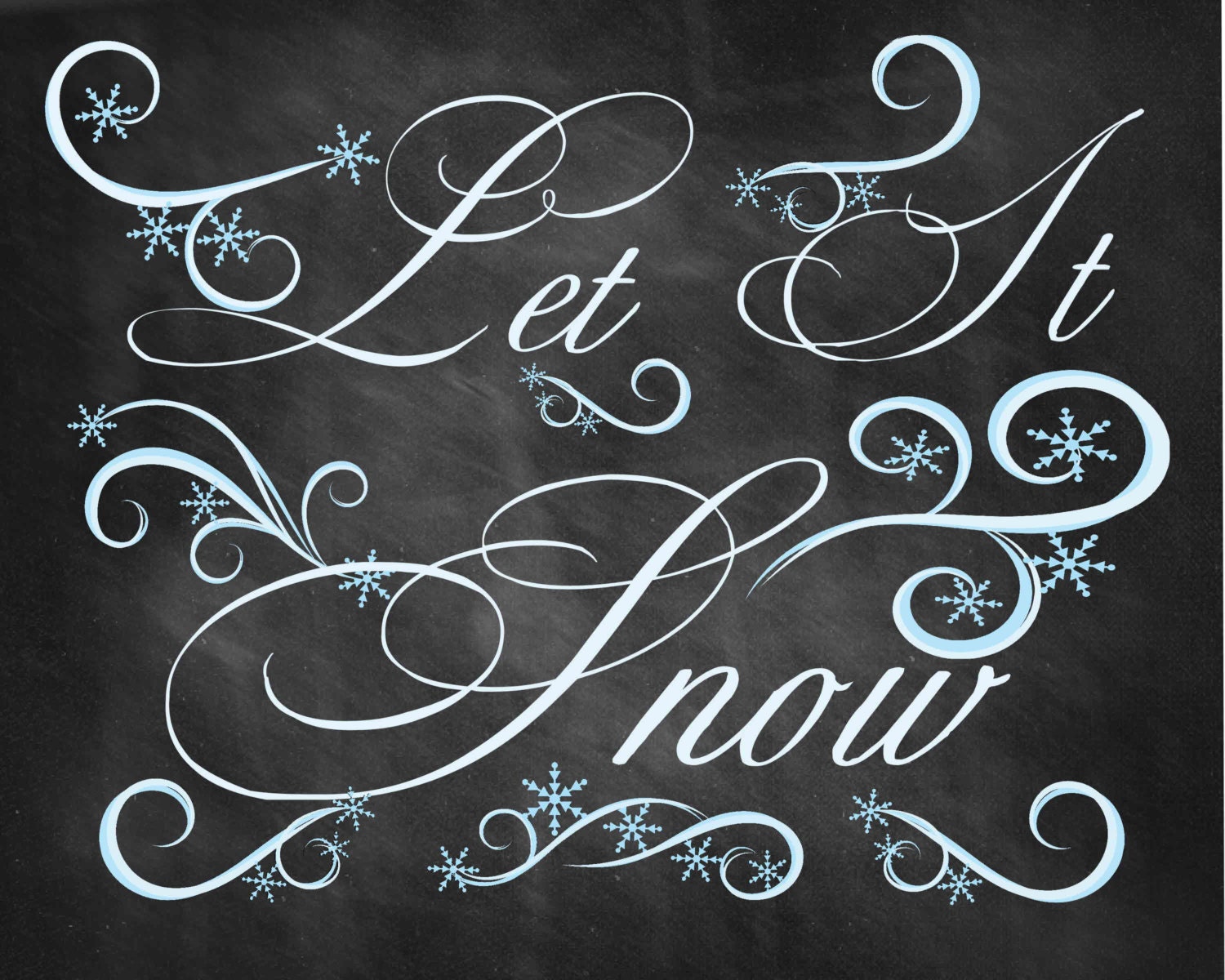 Let It Snow Printable Sign