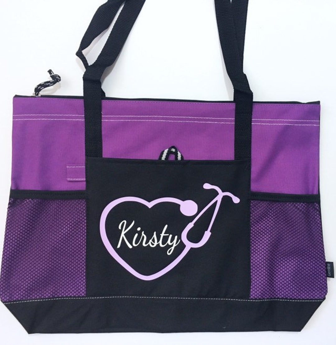 Nurse Bag, Nursing Tote, Personalized With Any Monogram or Name, Nurse ...