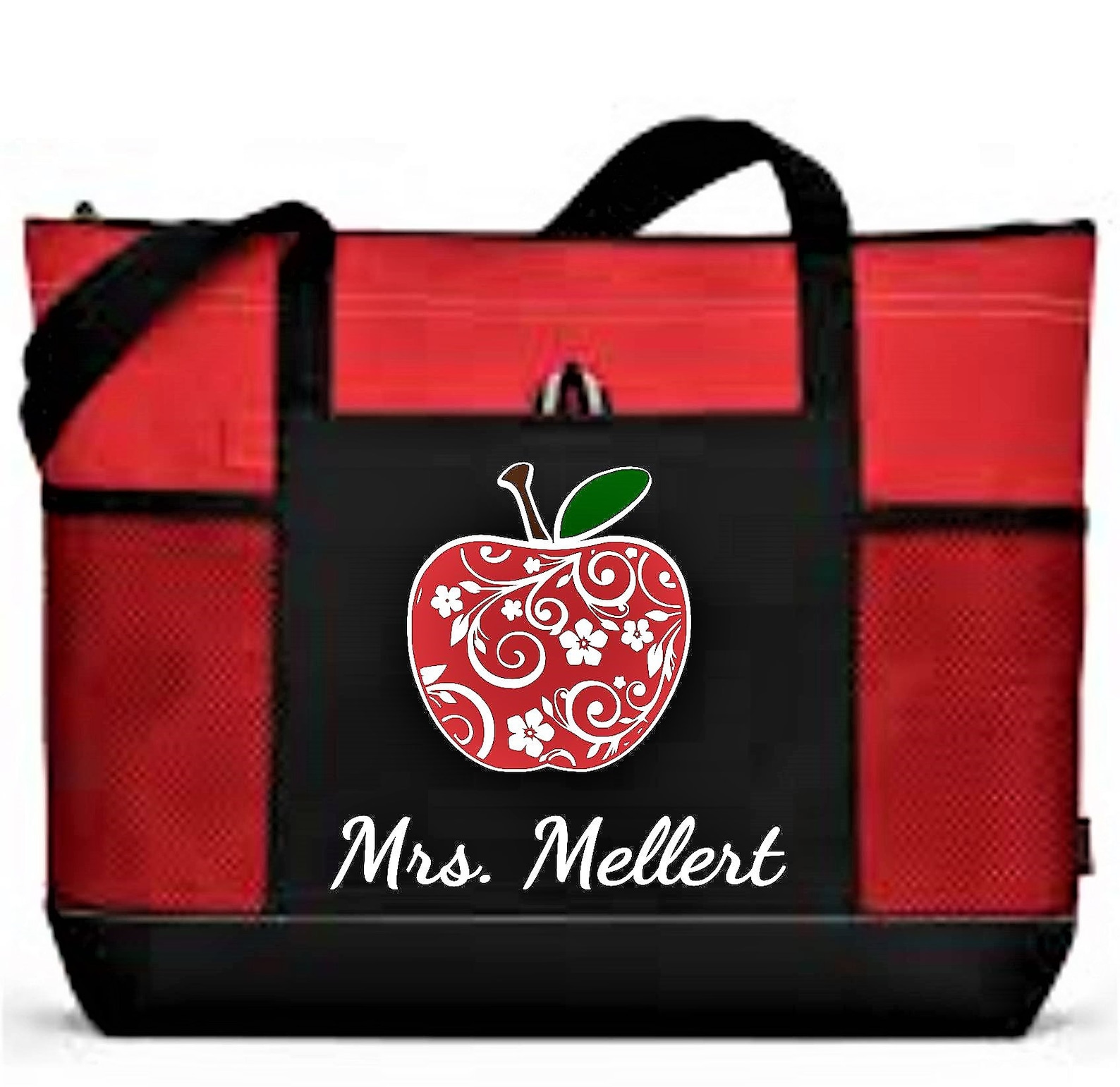 Teacher Tote Personalized Teacher Bag Zippered Book Bag - Etsy