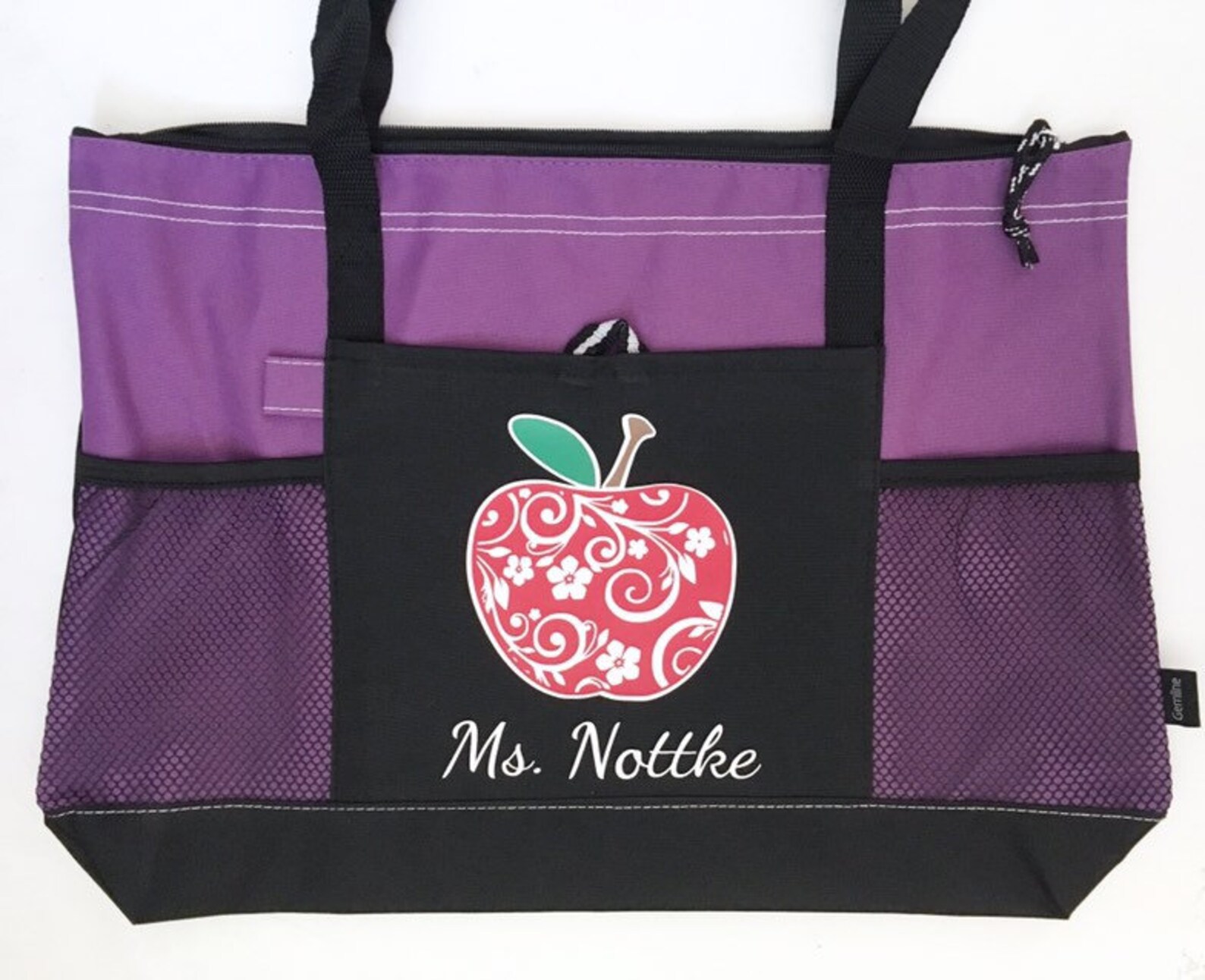 Teacher Tote Personalized Teacher Bag Zippered Book Bag - Etsy