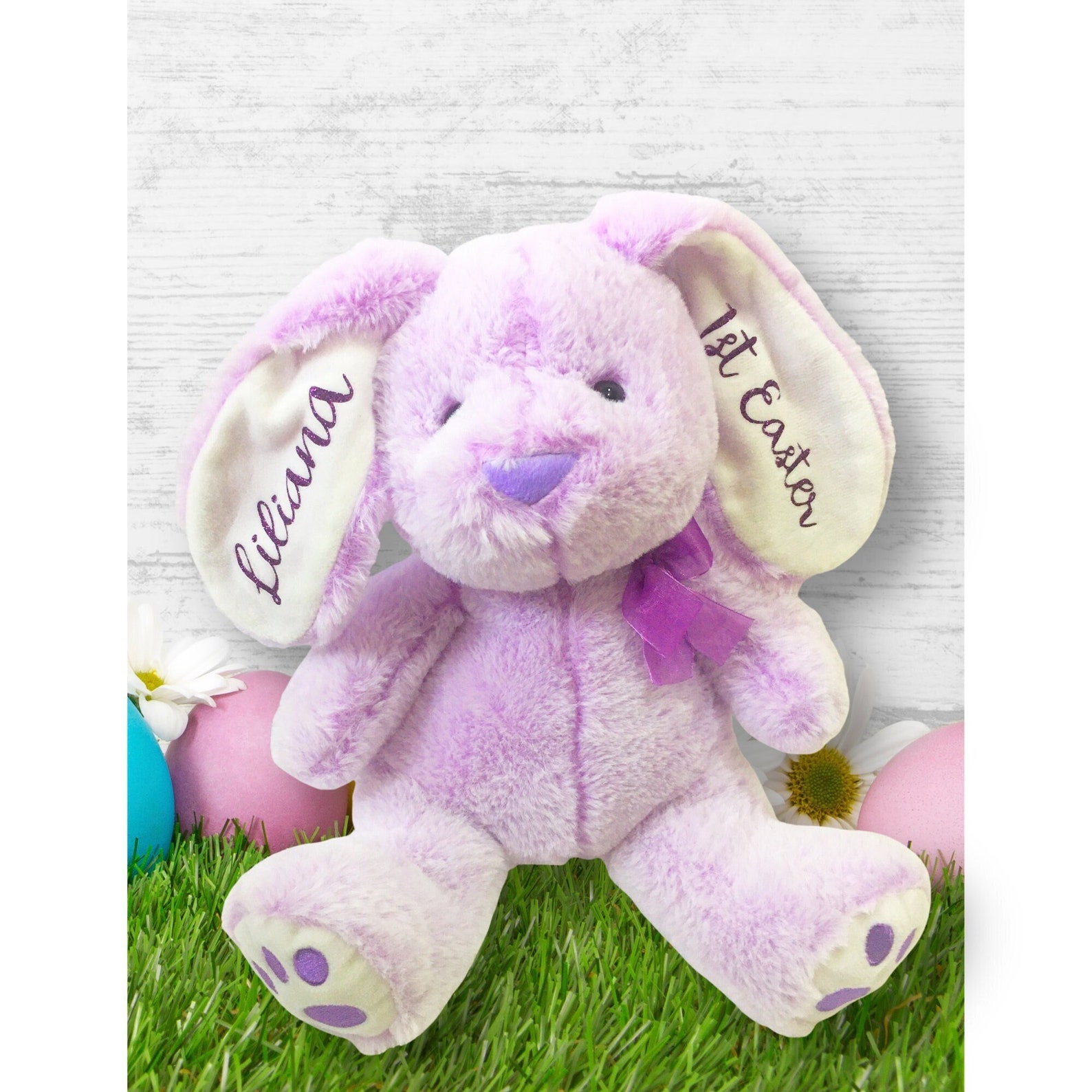 Personalized Easter Bunny Rainbow Easter Rabbit Easter - Etsy