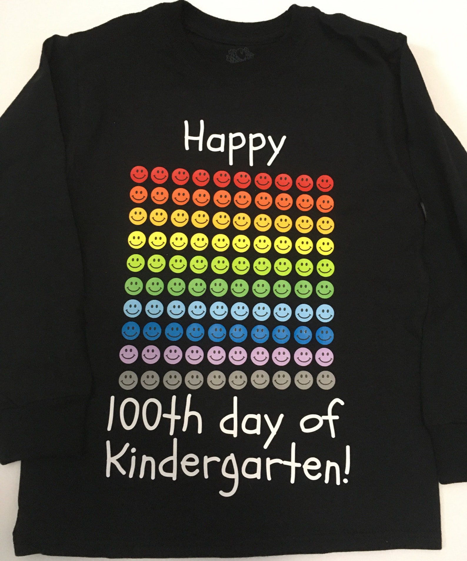 100 Days of School Shirt Smiley Faces Happy 100th Day Emoji - Etsy