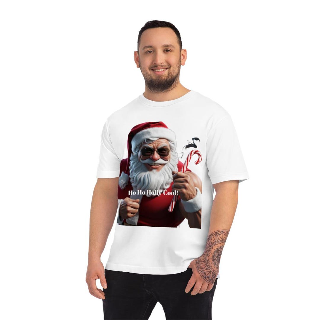 Cheeky Santa T-shirt, Funny Christmas Tshirt, Unisex T-shirt, Crew Neck ...