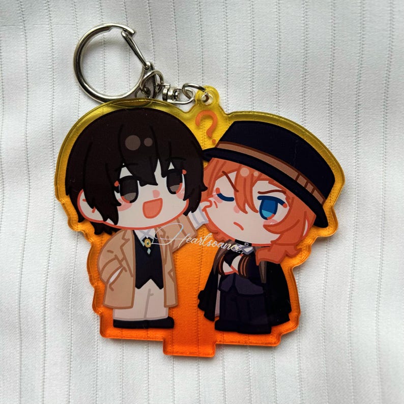 Bungo Stray Dogs Dazai & Chuuya Acrylic Standee Keychain Matte Sticker ...