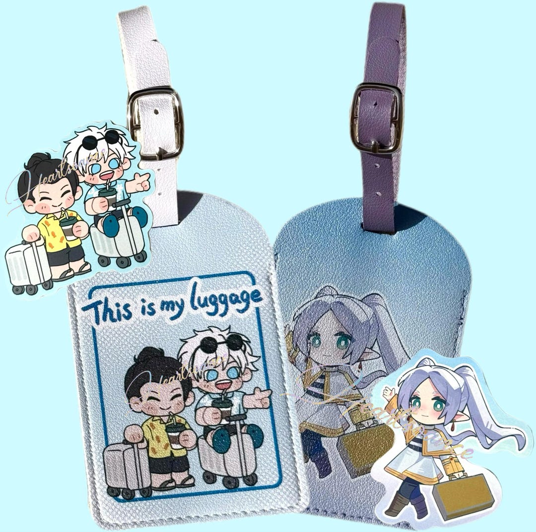 Luggage Tag Anime Frieren: Beyond Journey's End Jujutsu Kaisen Satoru ...