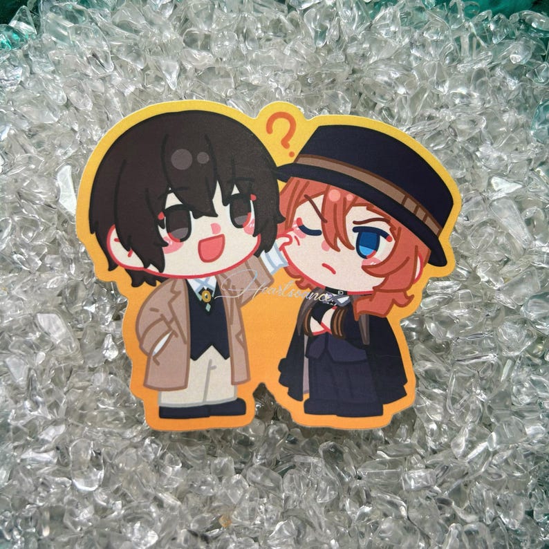 Bungo Stray Dogs Dazai & Chuuya Acrylic Standee Keychain Matte Sticker ...