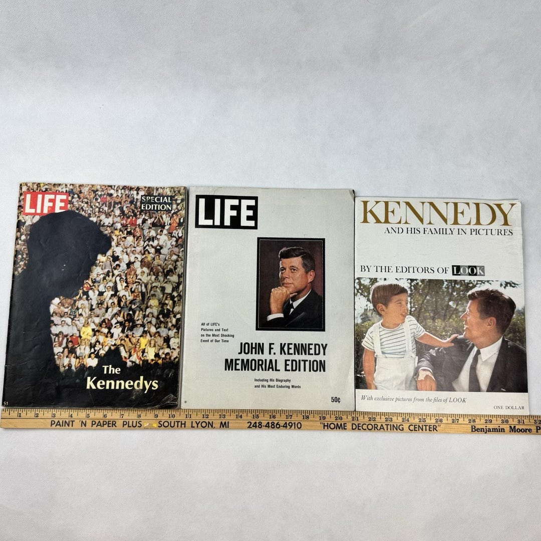 VINTAGE 1960'S John F Kennedy LIFE Magazine Memorial JFK Lot of 3. - Etsy