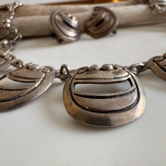 1930s R.Rivera Statement Sterling Silver Modernist Ne… - Gem