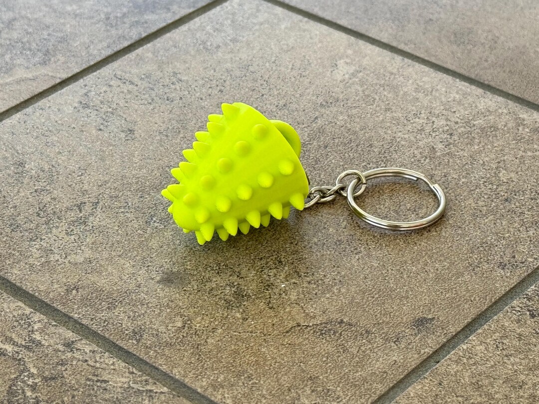 Cone Spikey Fidget Keychain – Sensory Textured Key Ring Toy, Pocket ...