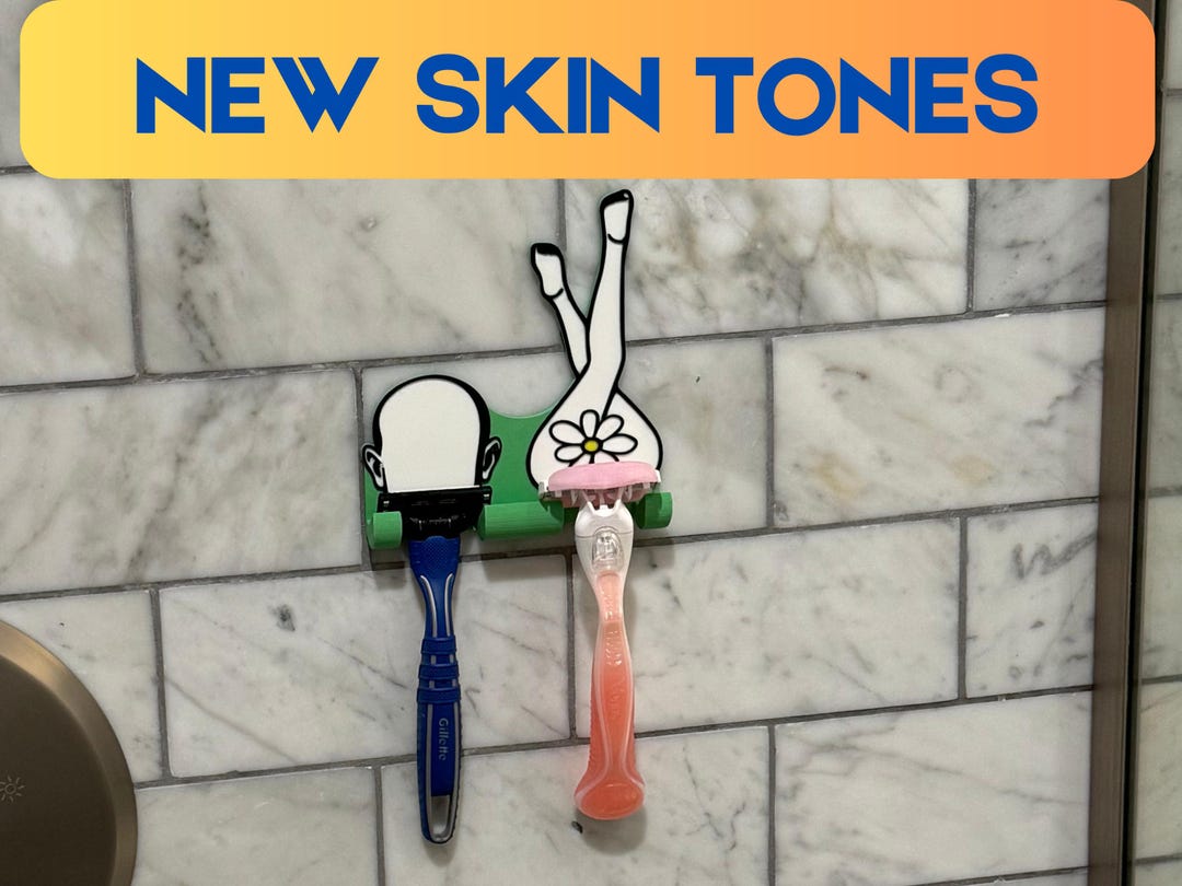 Razor Holder Razor Hanger, No Drill Razor Organizer for Bathroom ...