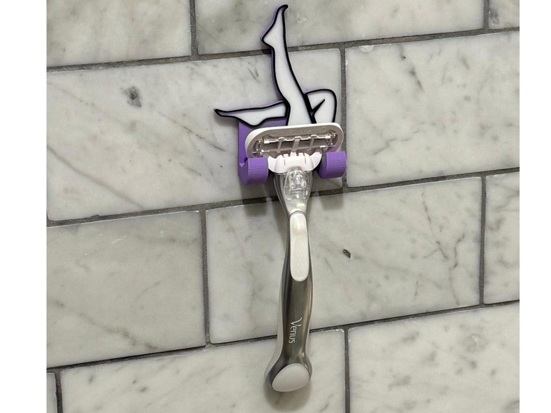 Shower Razor Holder Waterproof, No Drill Razor Organizer for Bathroom ...