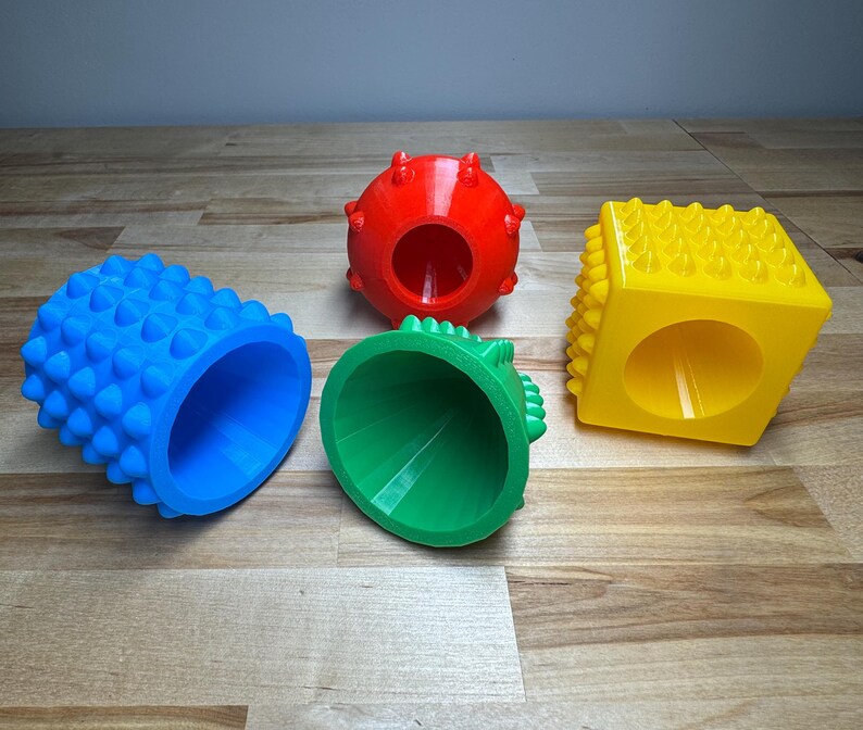 Sensory Toy Shapes Set Textured Flexible Tactile Toys for Kids, Sensory ...
