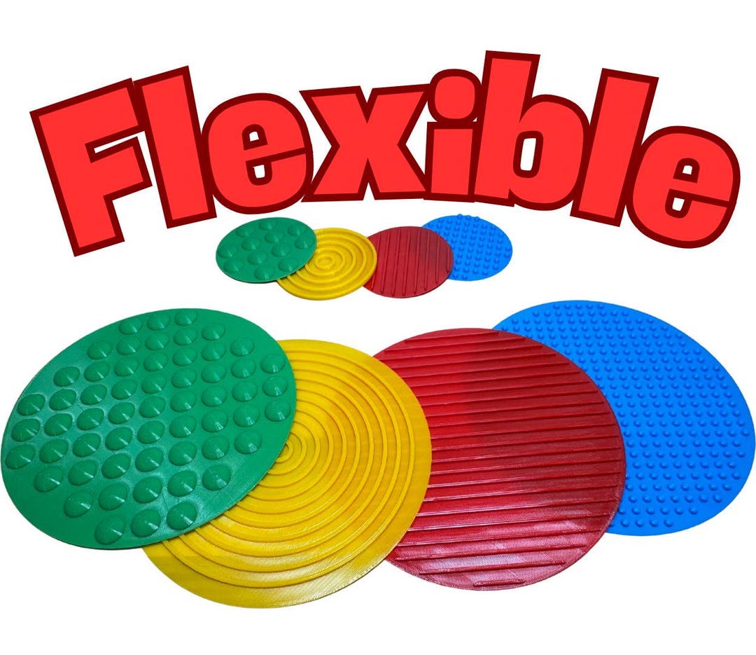 Flexible Sensory Pad Set Textured TPU Mats for Tactile Stimulation ...