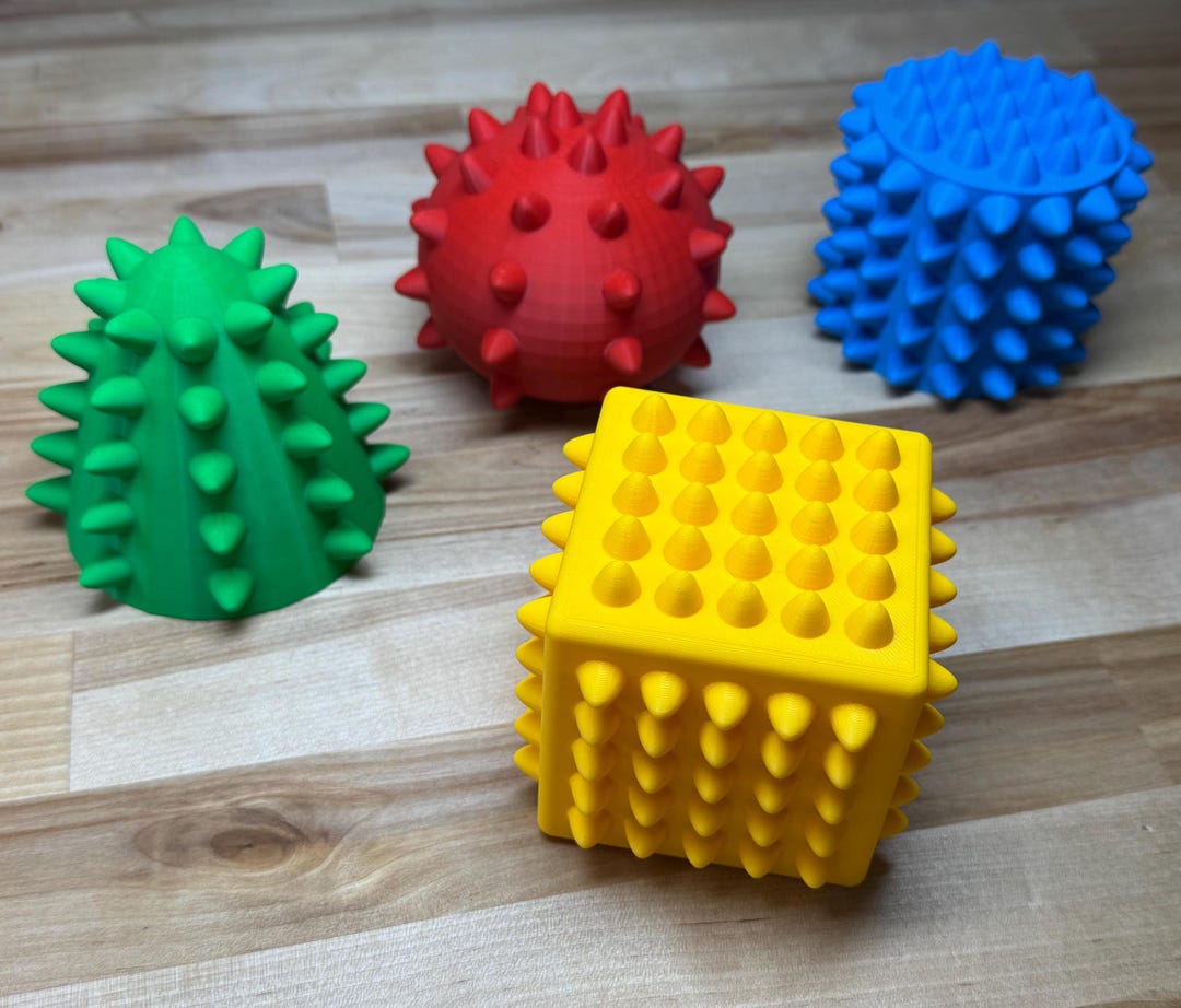 Sensory Toy Shapes Set Textured Solid Tactile Toys for Kids, Therapy - Etsy