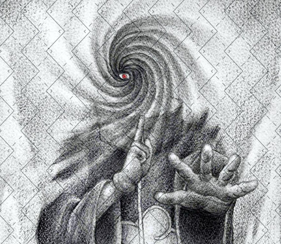 Naruto Shippuden Anime Akatsuki Uchiha Obito / Tobi - Pencil Art ...