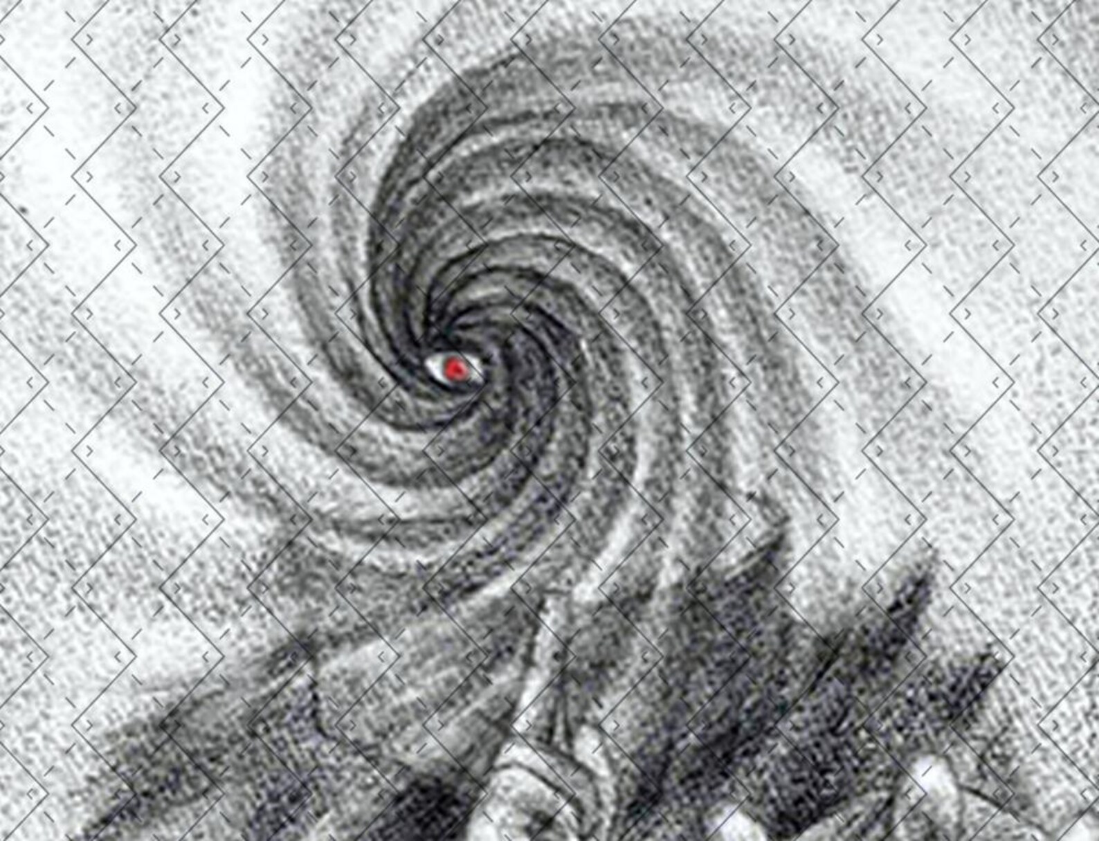 Naruto Shippuden Anime Akatsuki Uchiha Obito / Tobi - Pencil Art ...