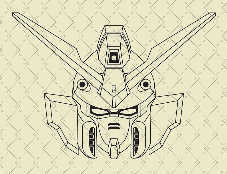Mobile Suit Gundam Wing 5 Gundam Heads Front View Mecha - Etsy