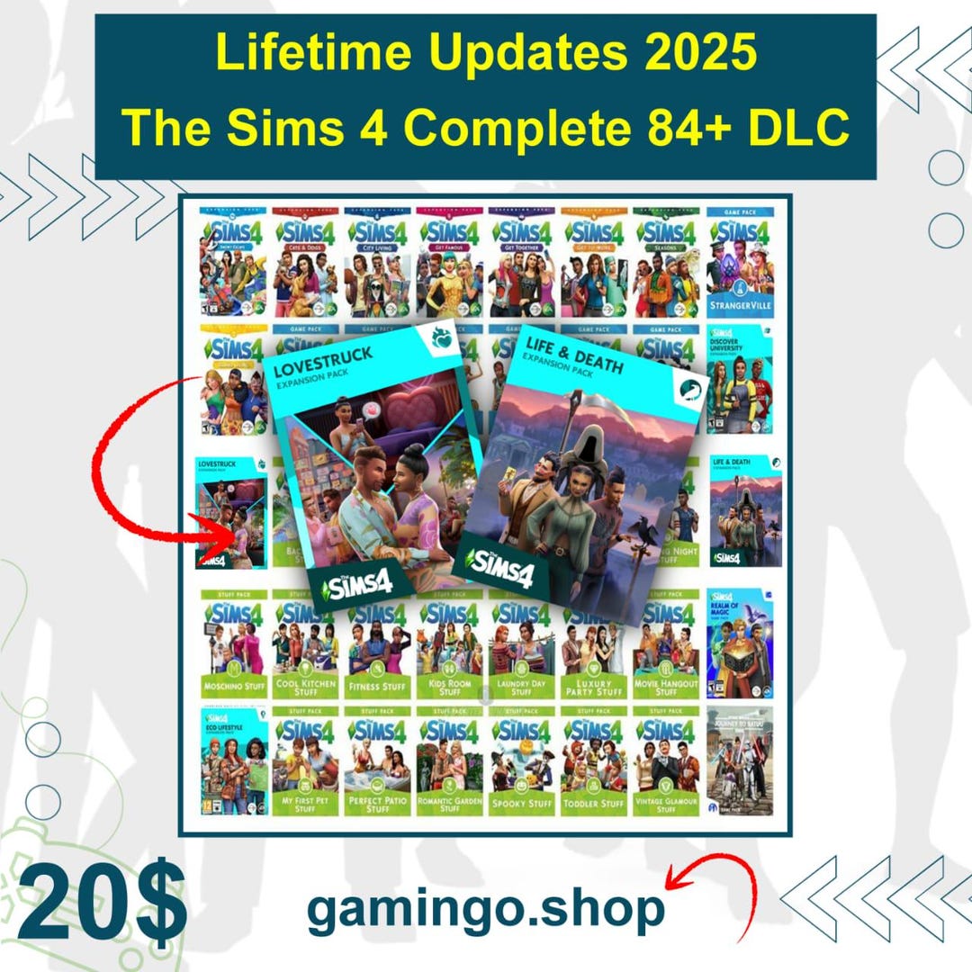 Les Sims 4 + 84 DLC complets | Extensions 2025, kits et kits d'objets ...