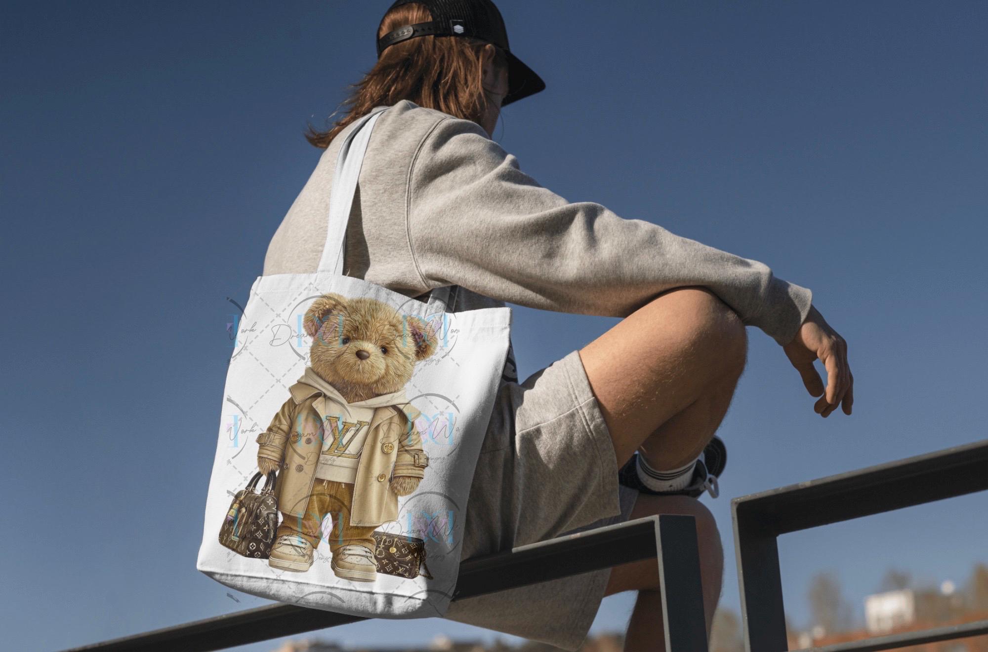 Luxury Fashion Bear Digital Download | Designer-style Teddy Clipart - Etsy
