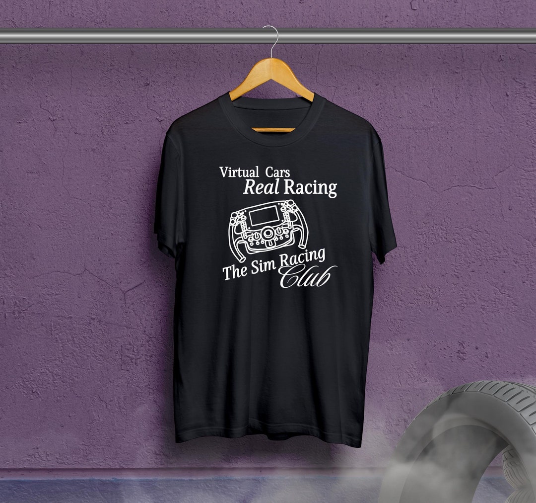 The Sim Racing Club. Retro Heavyweight Crewneck T-shirt for Sim Racers ...