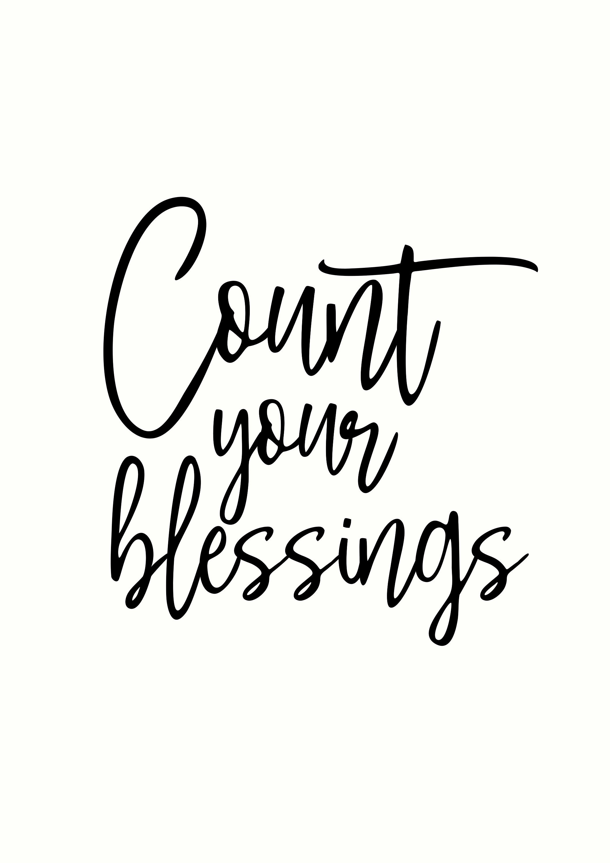 Count Your Blessings Hymn Decor Art DIY Inspirational Home - Etsy
