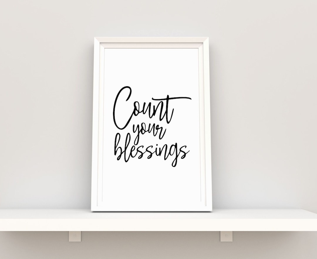Count Your Blessings Hymn Decor Art, DIY Inspirational Home Decor, Hymn ...