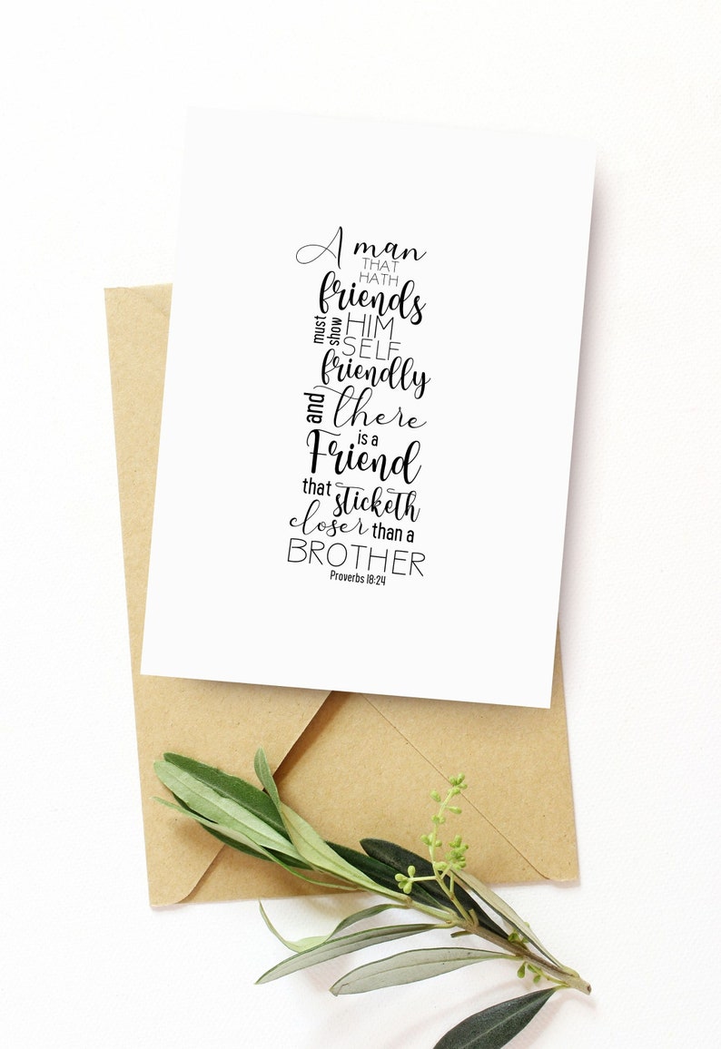 Proverbs Bible Verse Poster, a Man That Hath Friends Classroom Poster ...