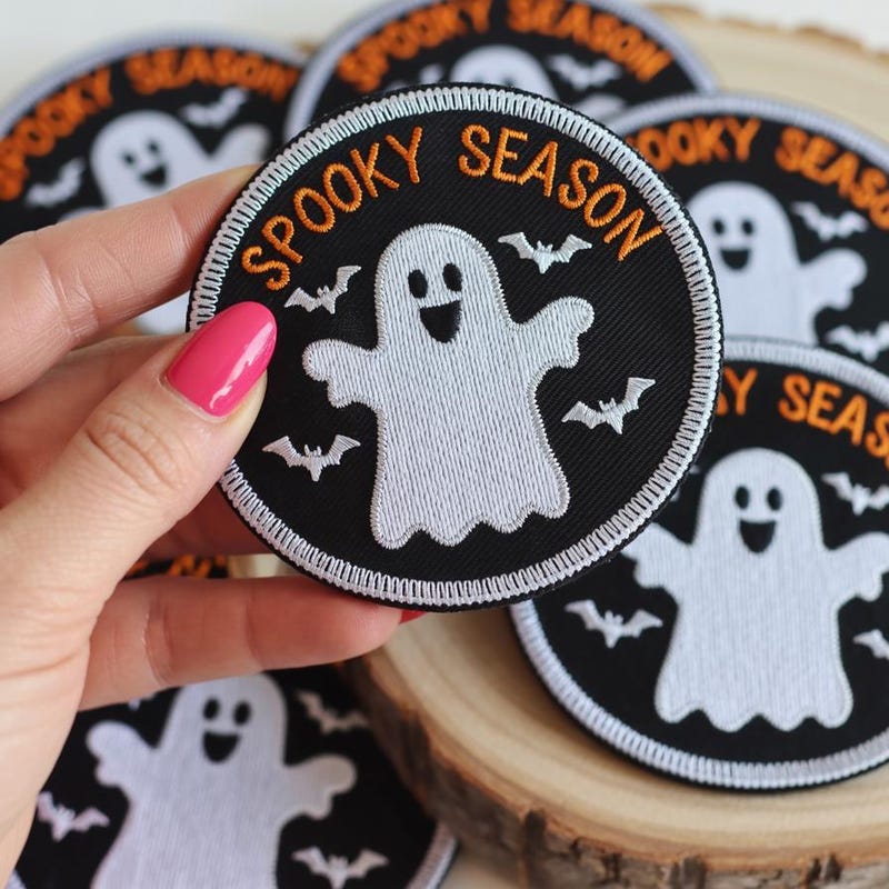 Embroidered Ghost Patches - Etsy