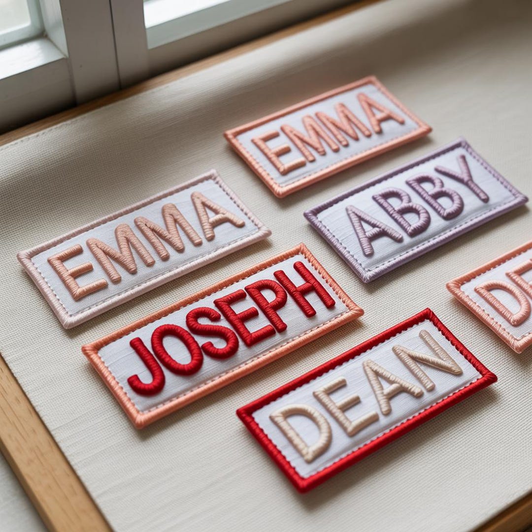 Personalized Name 3D Embroidered Patches, Custom Text Patches Embroidered, Sew On/iron On/velcro ...