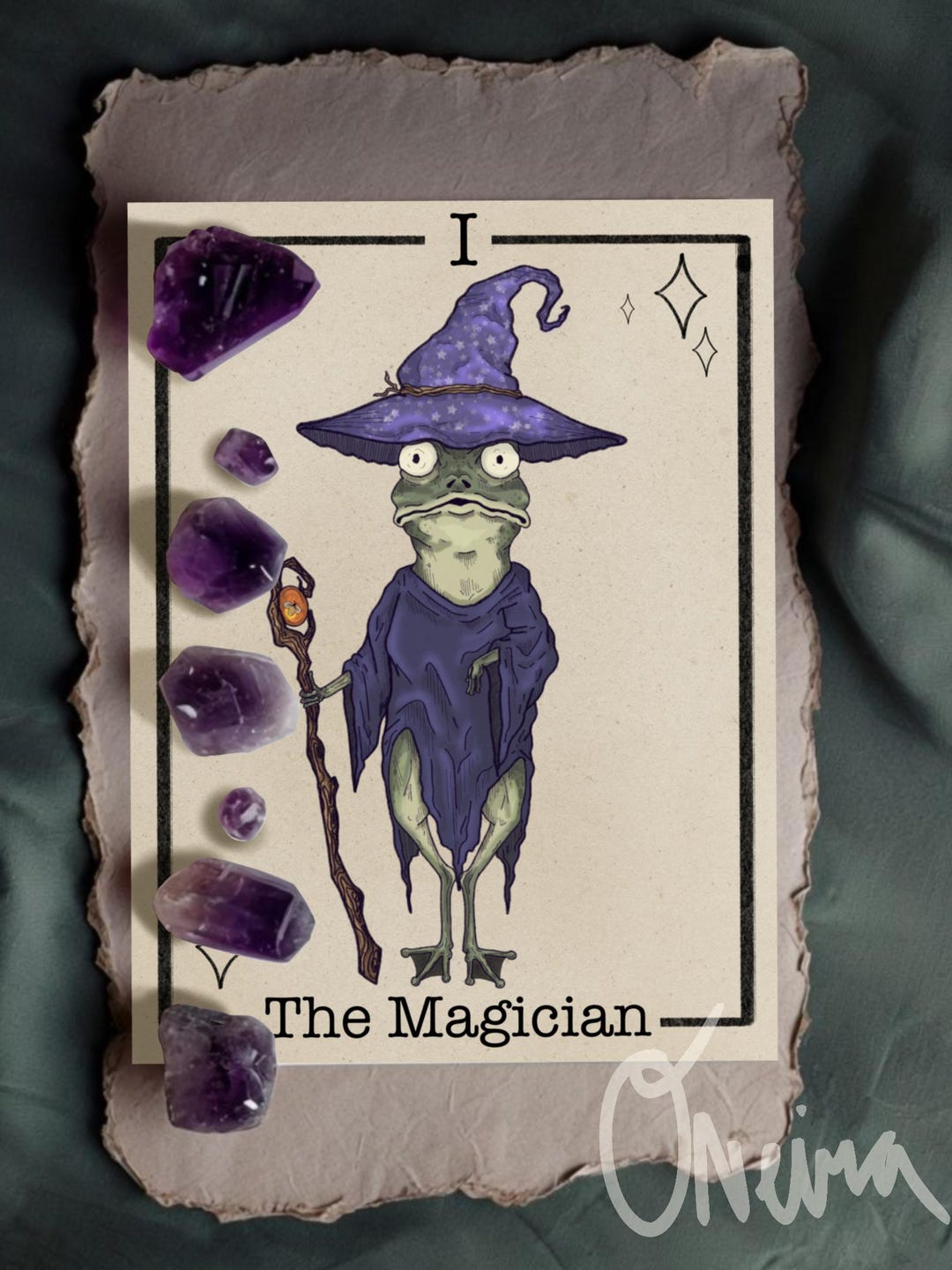 The Magician~ Whimsical, Aesthetic Frog Tarot Card Inspired Digital ...