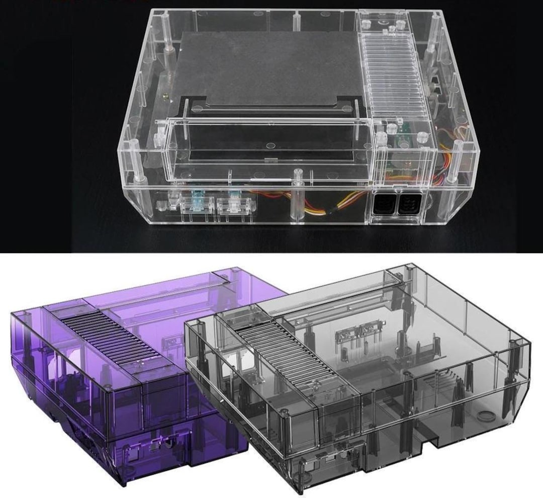 NES Replacement Housing Shell Transparent Protective Case for NES for ...