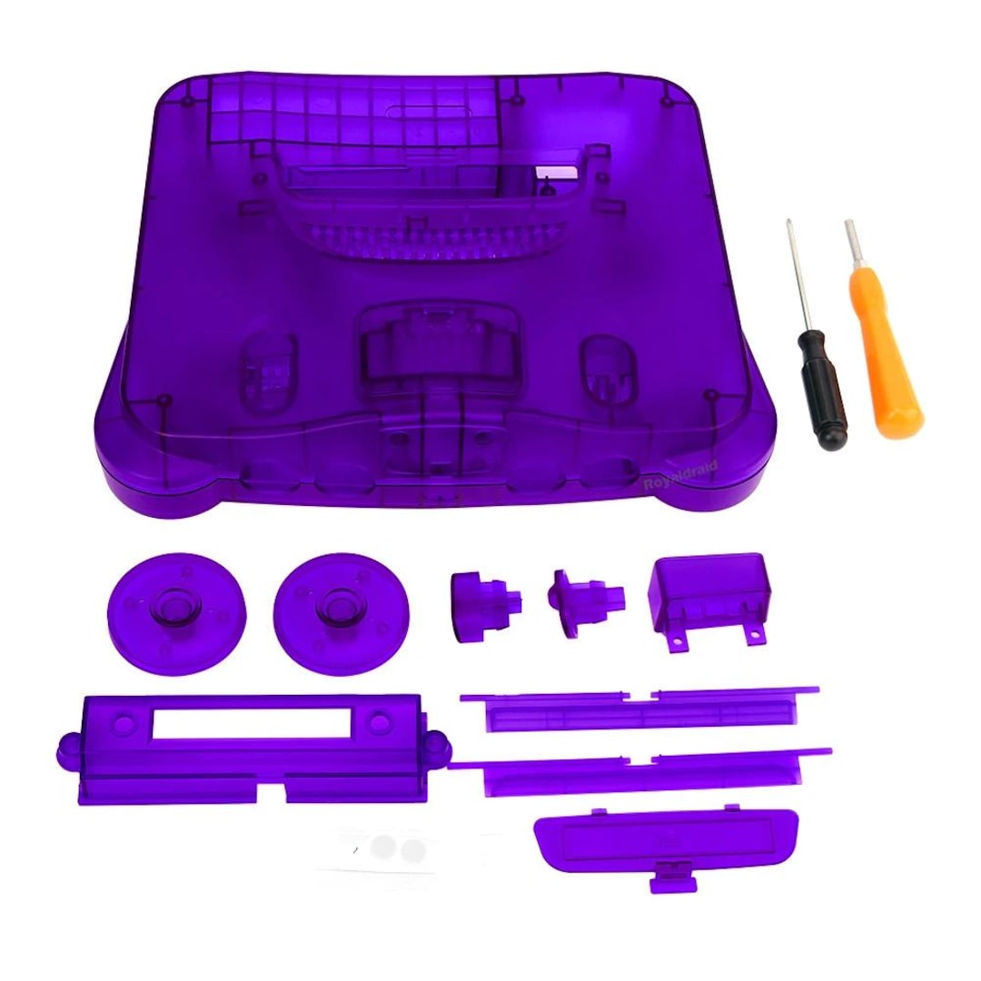 Transparent Orange Purple for N64 Retro Video Game Replacement Housing ...