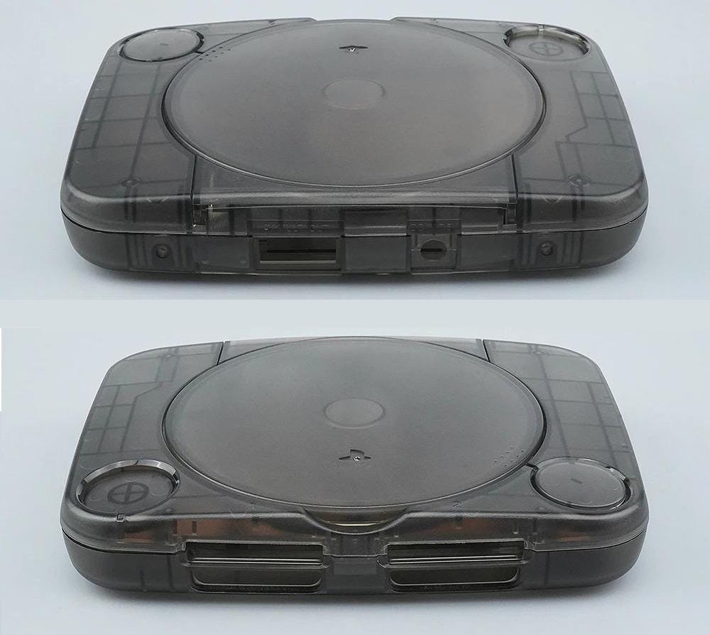 PS1 Replacement Shell Transparent Game Console Case Housing Cover for ...