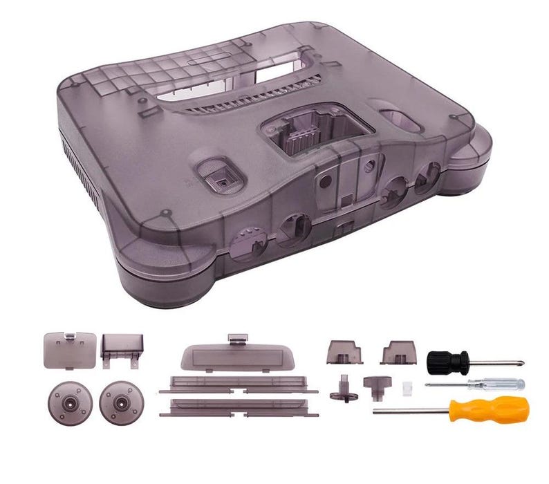 N64 Nintendo 64 Replacement Case Transparent Shell - Etsy