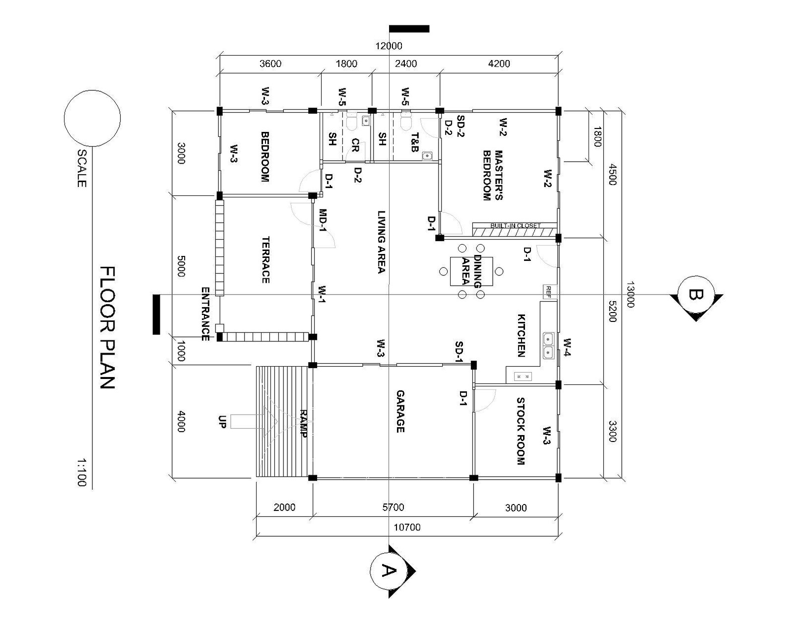 1-storey Residential Plan. Note: This is a Digital Product, You Can ...