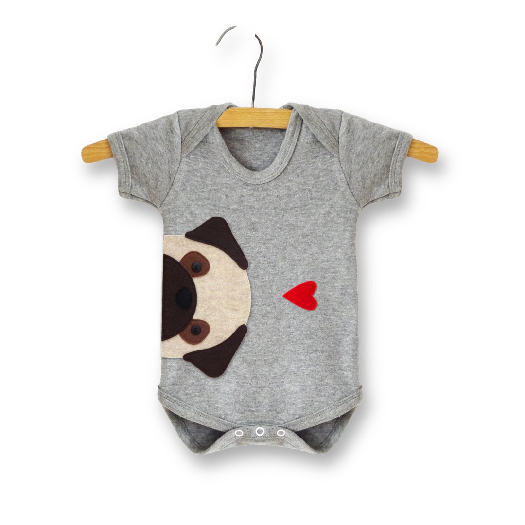 Pug Baby Bodysuit : Pug Baby Gift, Pug Baby Shower - Etsy UK