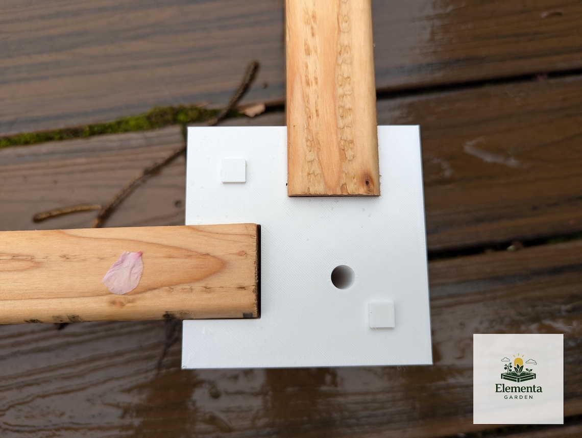 Stackable 2x4 | 2x6 | 2x8 Garden Bed Corner Connector | White PETG ...