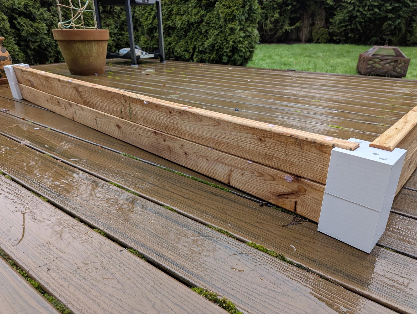 Stackable 2x4 | 2x6 | 2x8 Garden Bed Corner Connector | White PETG ...